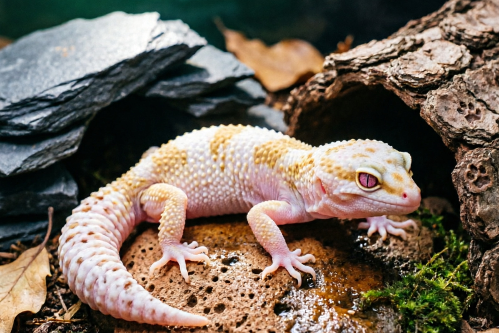 Albino Leopard Gecko: Tremper, Rainwater & Bell Albino Morph Guide | SPE